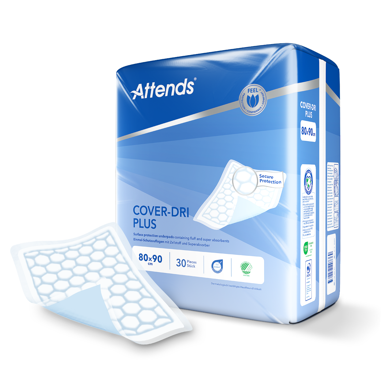 Attends Cover-Dri Plus Bed Pads (80x90cm)