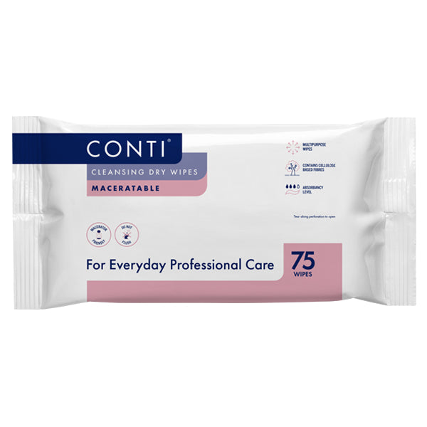Conti Maceratable Washcloth Large Patient Cleansing Dry Wipes