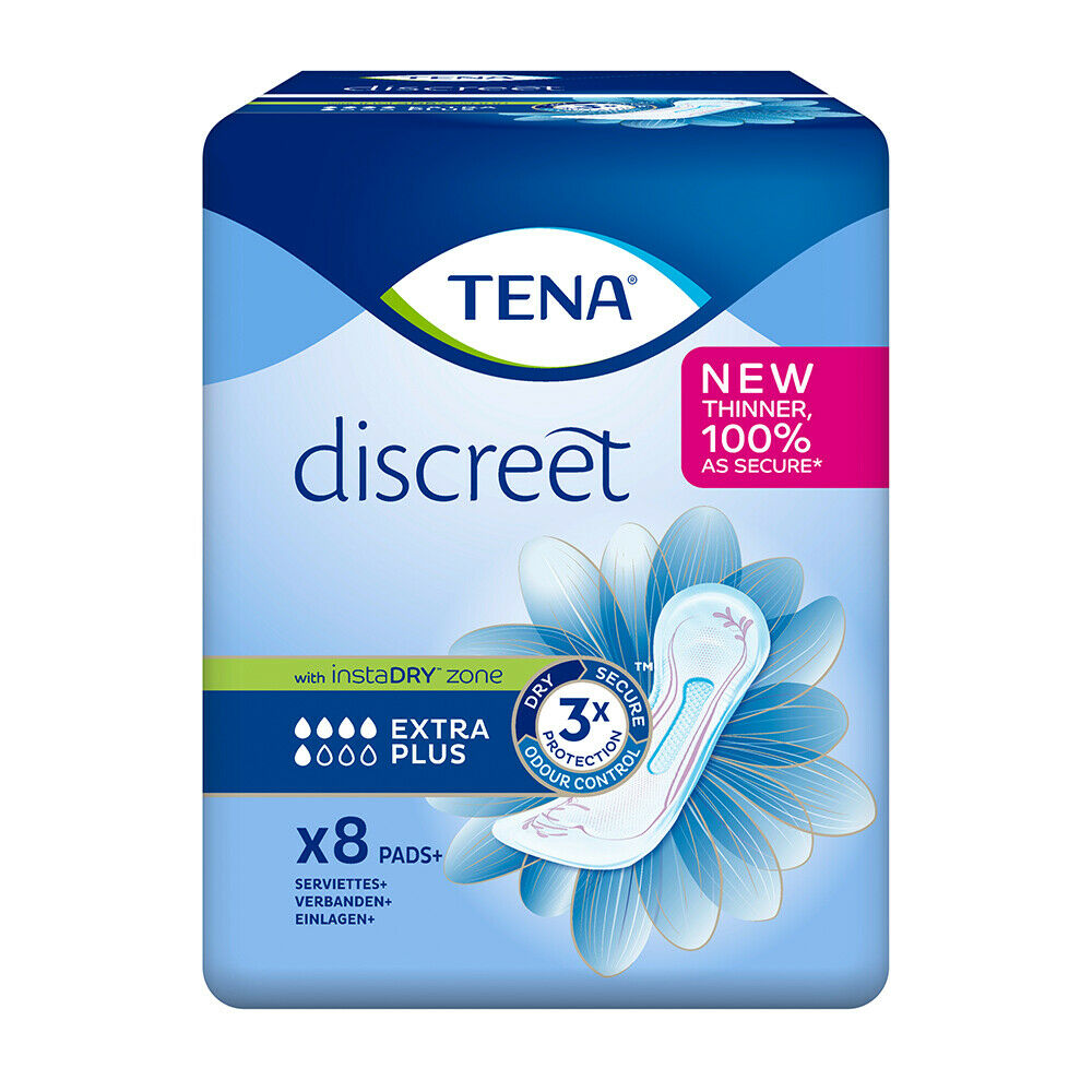 TENA Discreet Extra Plus Incontinence Pads for Women