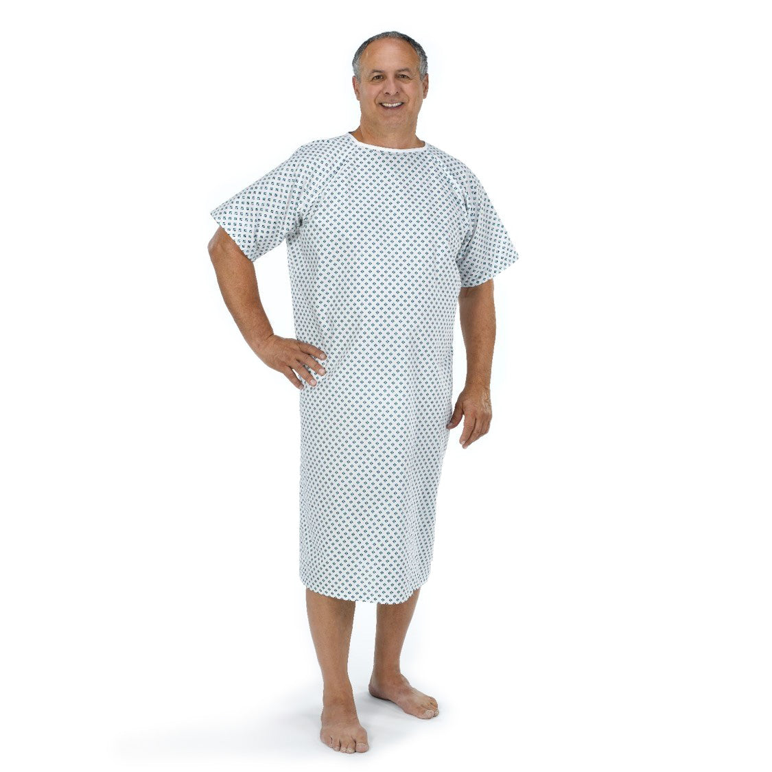 Hospital Gowns For Men Men's Hospital Gown With Back Overlap | June